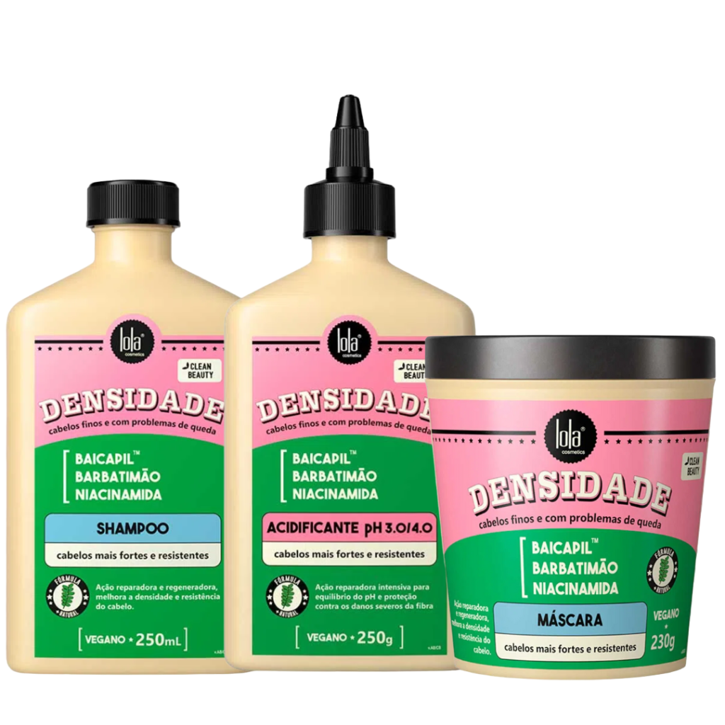 Kit Densidade (3 Produtos) Lola Cosmetics - La Néli Cosméticos
