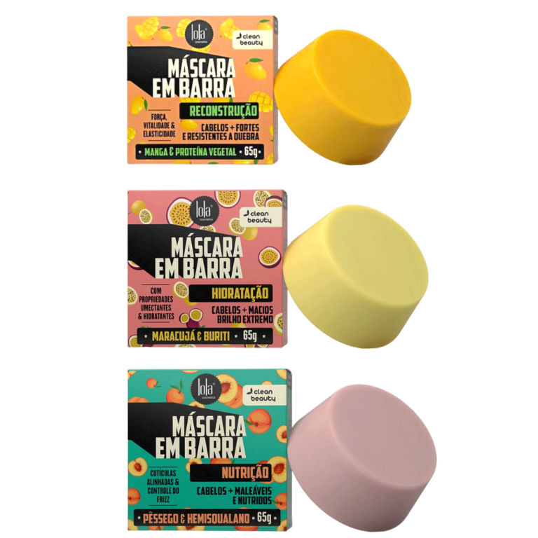 Kit Cronograma em Barra Completo Lola Cosmetics 3 x 65g - La Néli ...