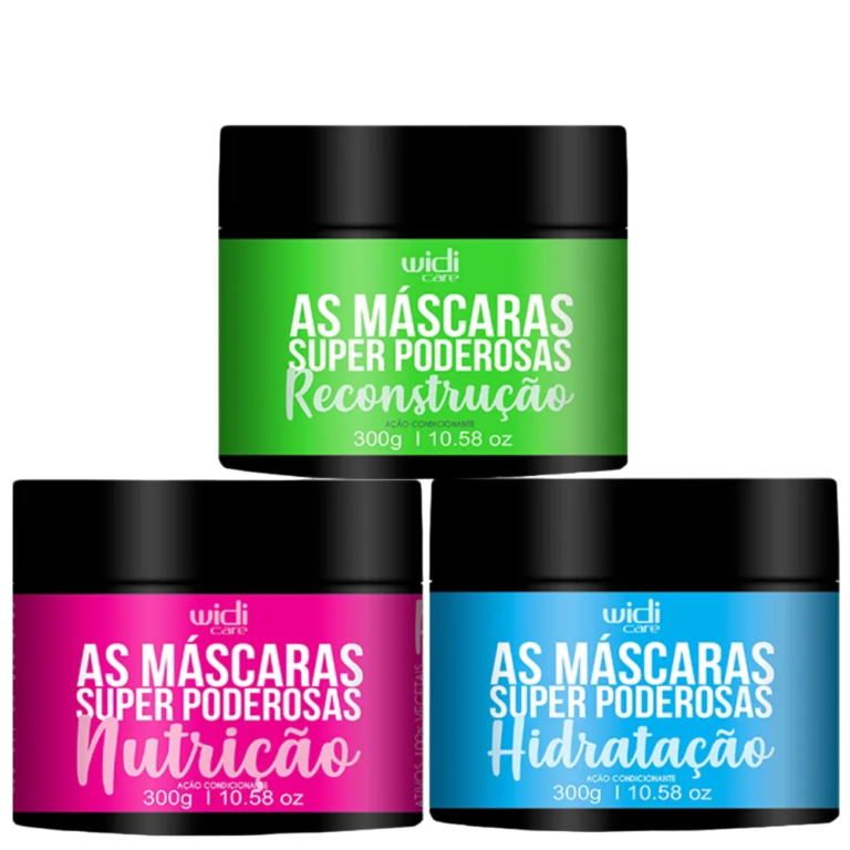 Kit Máscaras Super Poderosas Cronograma Capilar Widi Care 300g - La ...